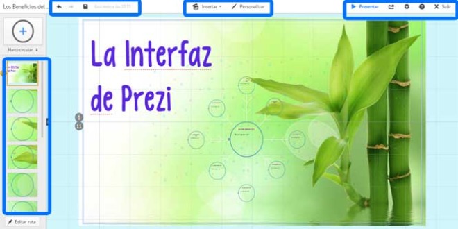 La Interfaz de Prezi : Curso Prezi | MiPrezi
